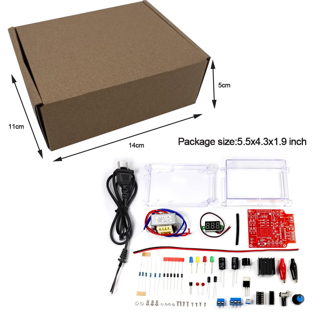 Lm317 Power Supply Voltage Regulator Kit DIY Electronic Kit Set 110V To ...