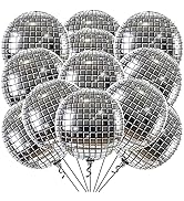 Amazon.com: Big Disco Balloons for 70s Disco Party Decorations - 6 ...