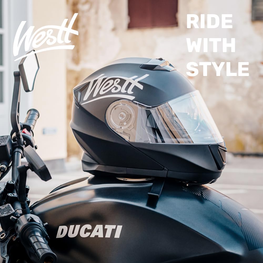 Mua Westt Motorcycle Modular Helmets - Full Face Motorcycle Helmet with ...