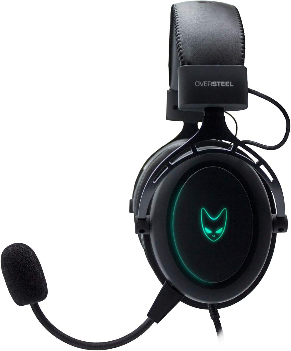 Oversteel ELECTRUM – RGB Gaming Headset with Microphone, 7.1 Virtual ...