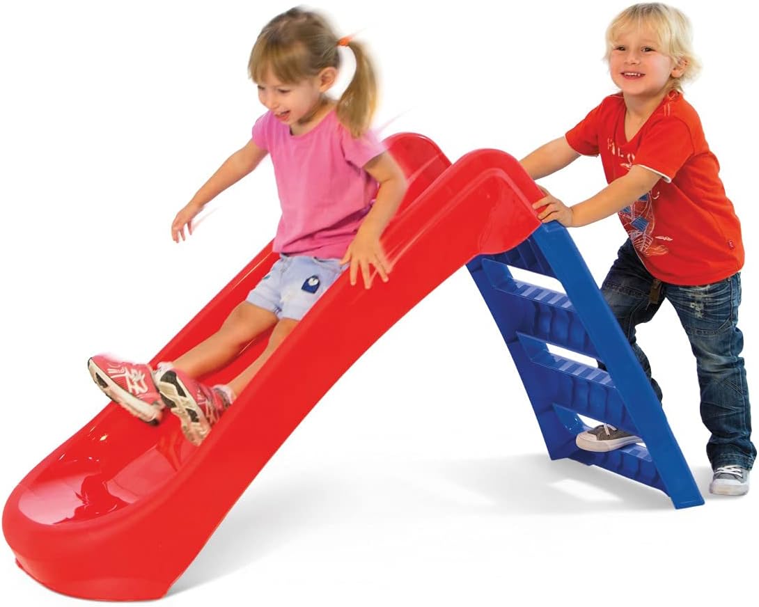 Palplay Red & Blue Kids & Toddlers Folding First Slide – For Indoor ...