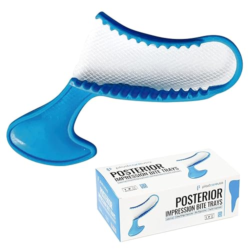 1000 Posterior Blue Disposable Dental Bite Registration Trays ...