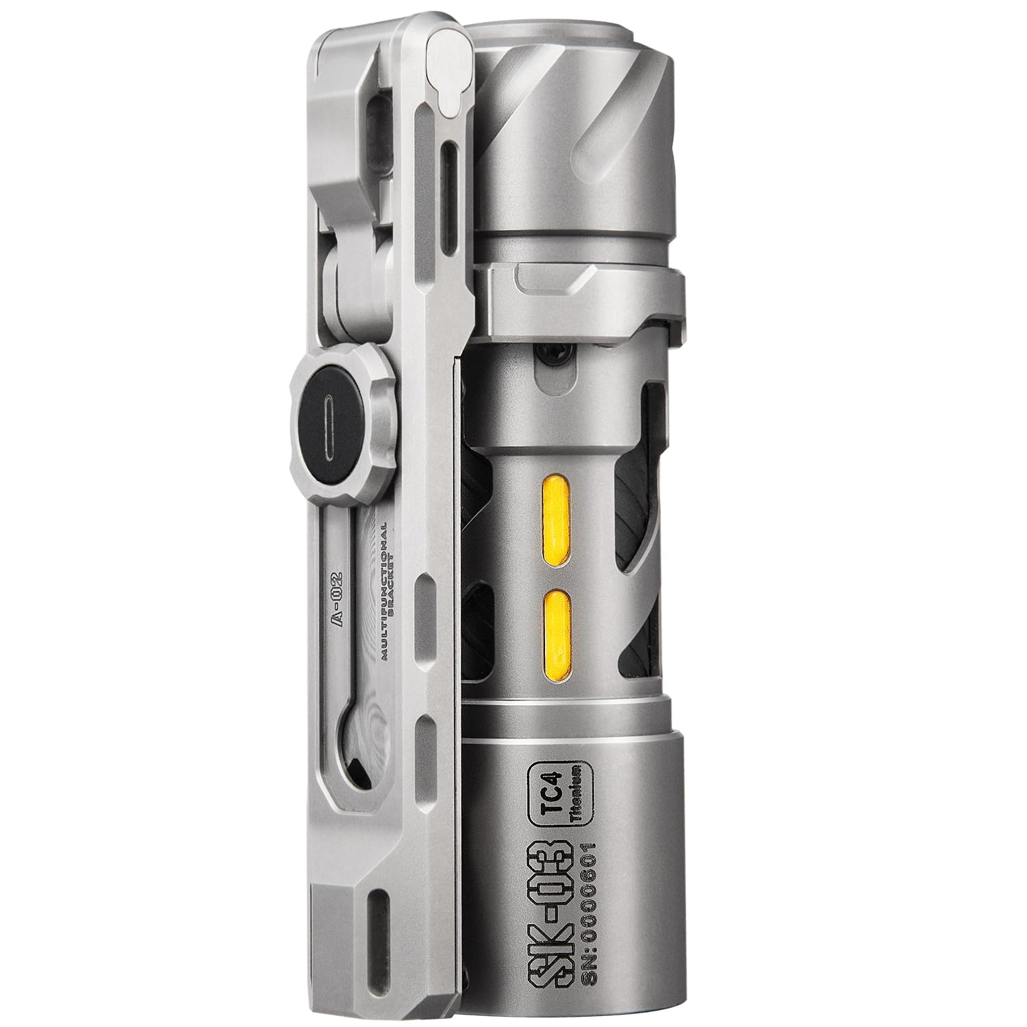 LOOP GEAR SK03 Pro Titanium EDC Rechargeable Flashlight with Magnetic ...