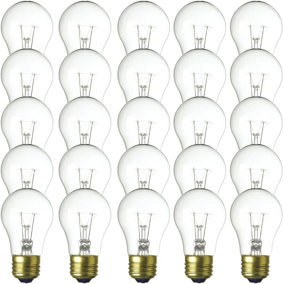 A15 Light Bulbs - 15 watt Replacement Bulbs - A 25 Pack - - Amazon.com