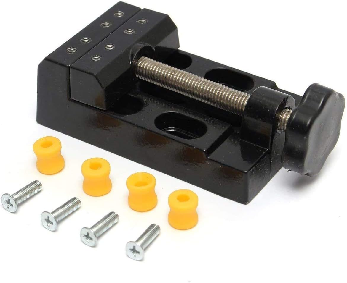 Sourcemall Flat Mini Bench Vise Tabletop Clamp Drill Press Vise Tools ...