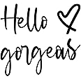 Amazon.com : UBTKEY Hello Gorgeous Wall Decor, Metal Hello Gorgeous ...