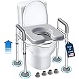 Amazon.com: Eosprim Toilet Seat Risers for Seniors Elongated, Raised ...