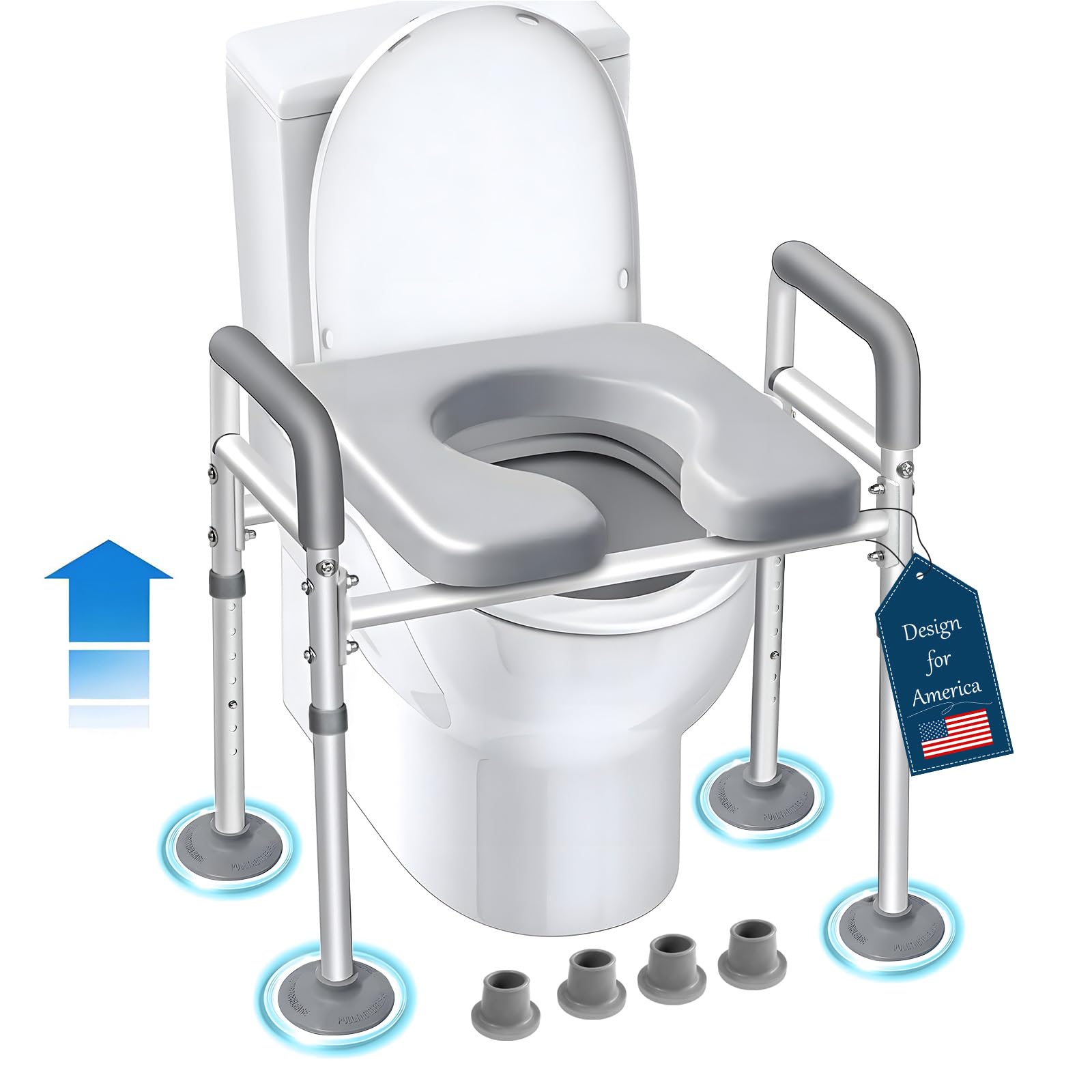 Mua Eosprim Toilet Seat Risers for Seniors Elongated, Raised Toilet ...