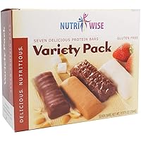 Amazon.com : NutriWise - Variety Pack Diet Bar | Low Sugar, Low Cal, Low Fat, High Protein ...