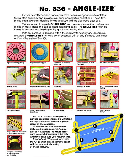 General Tools 836 ANGLE-IZER Template Tool | Pricepulse