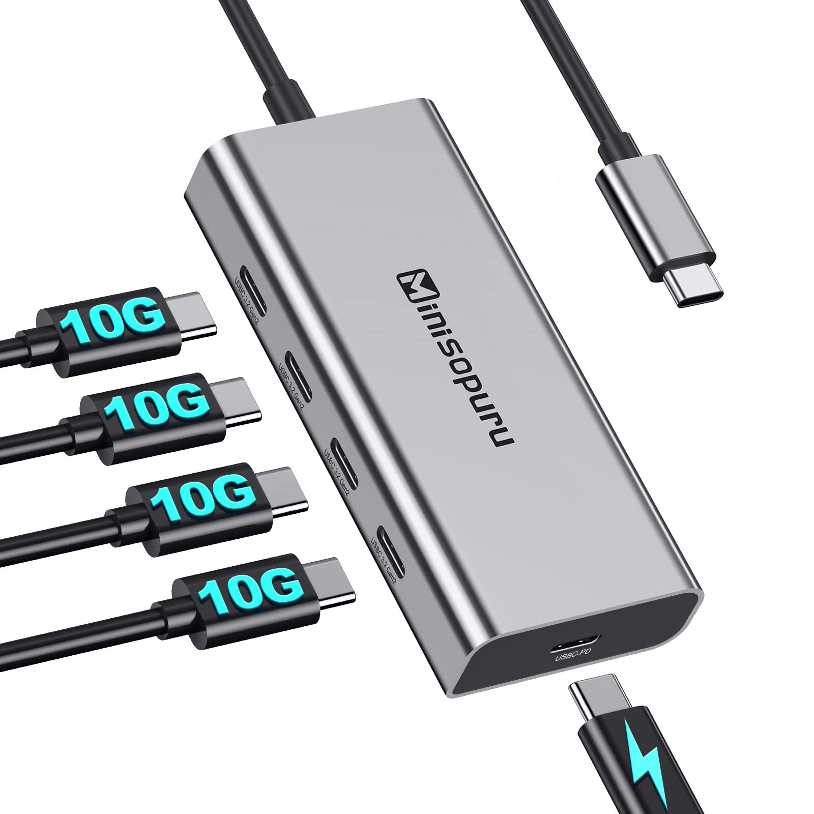 Mua Minisopuru USB C Hub – USB C Hub Multiport Adapter 10Gbps for ...