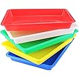 Amazon.com: Weoxpr 5 Pack Multicolor Plastic Art Trays - Activity Tray ...