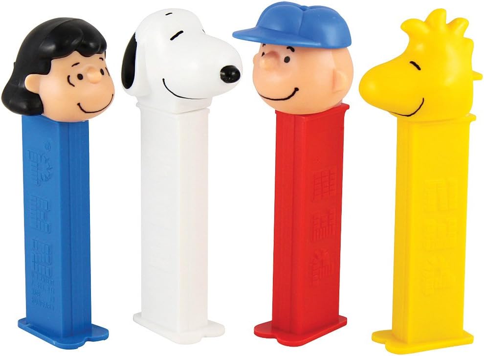 PEANUTS PEZ Dispenser Set - 4 Dispensers Charlie Brown Lucy Snoopy ...