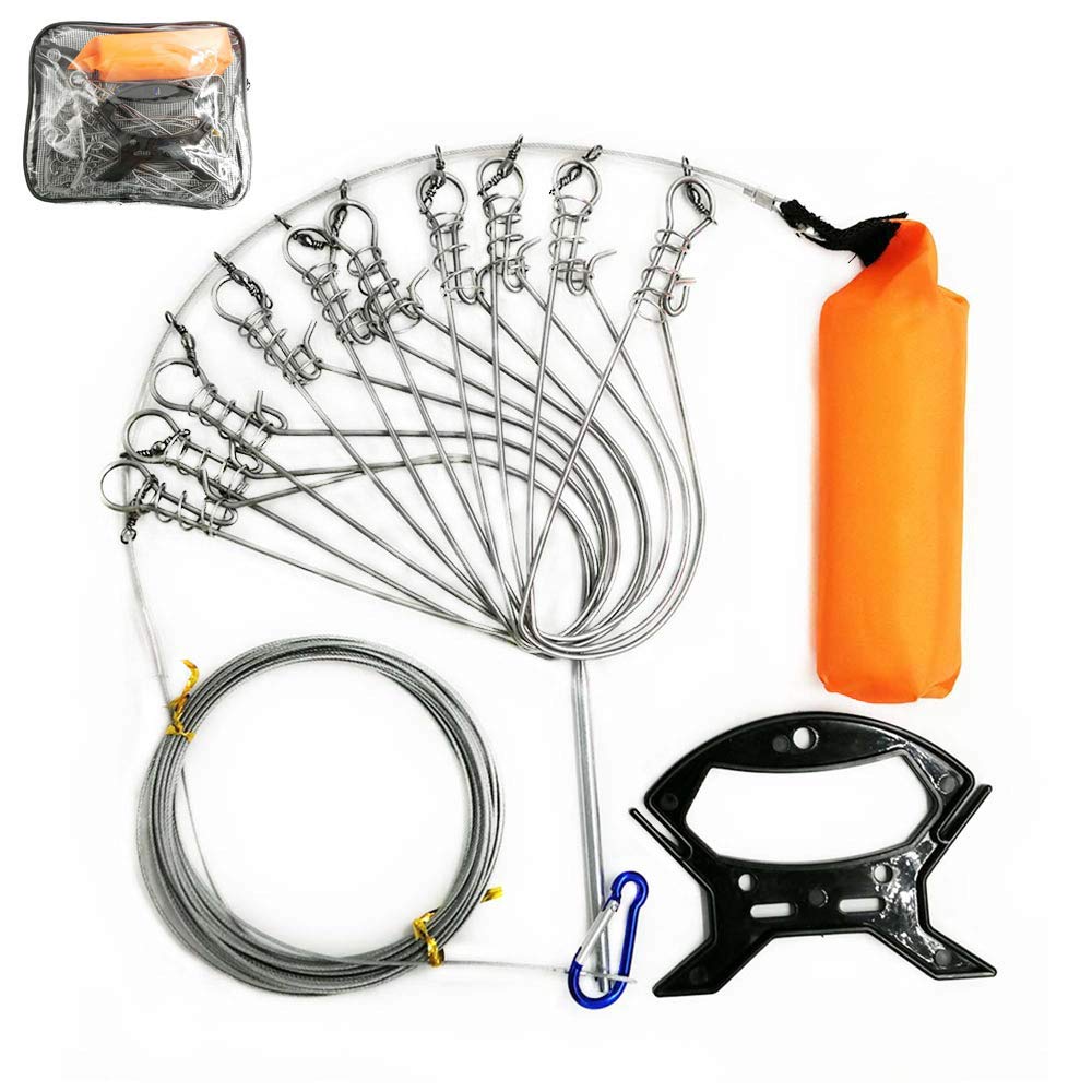 Mua 5 in 1 Stainless Steel Fishing Stringer Live Fish Lock,Steel Ropes ...