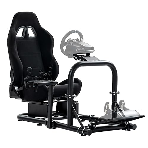 Dardoo G29 Racing Simulator Cockpit Frame with Black Seat Fit for ...