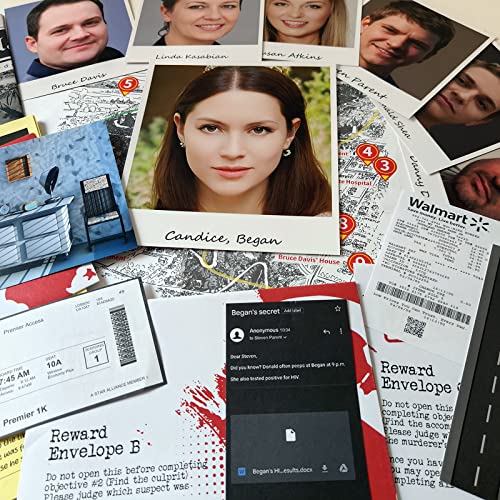 upnczqu Cold Case Files Game,Murder Mystery Games for Adults, Cold Case ...