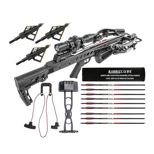 Killer Instinct Fatal-X Crossbow with 6 Arrows and 3 Broadheads Basic ...