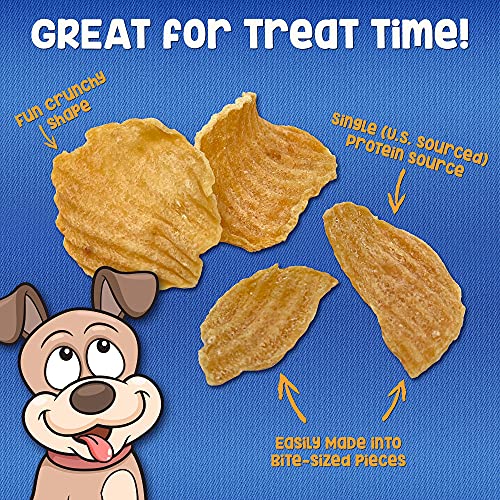 Canine Crinkles Chicken Chips for Dogs - Crispy Dehydrated Chicken Dog ...