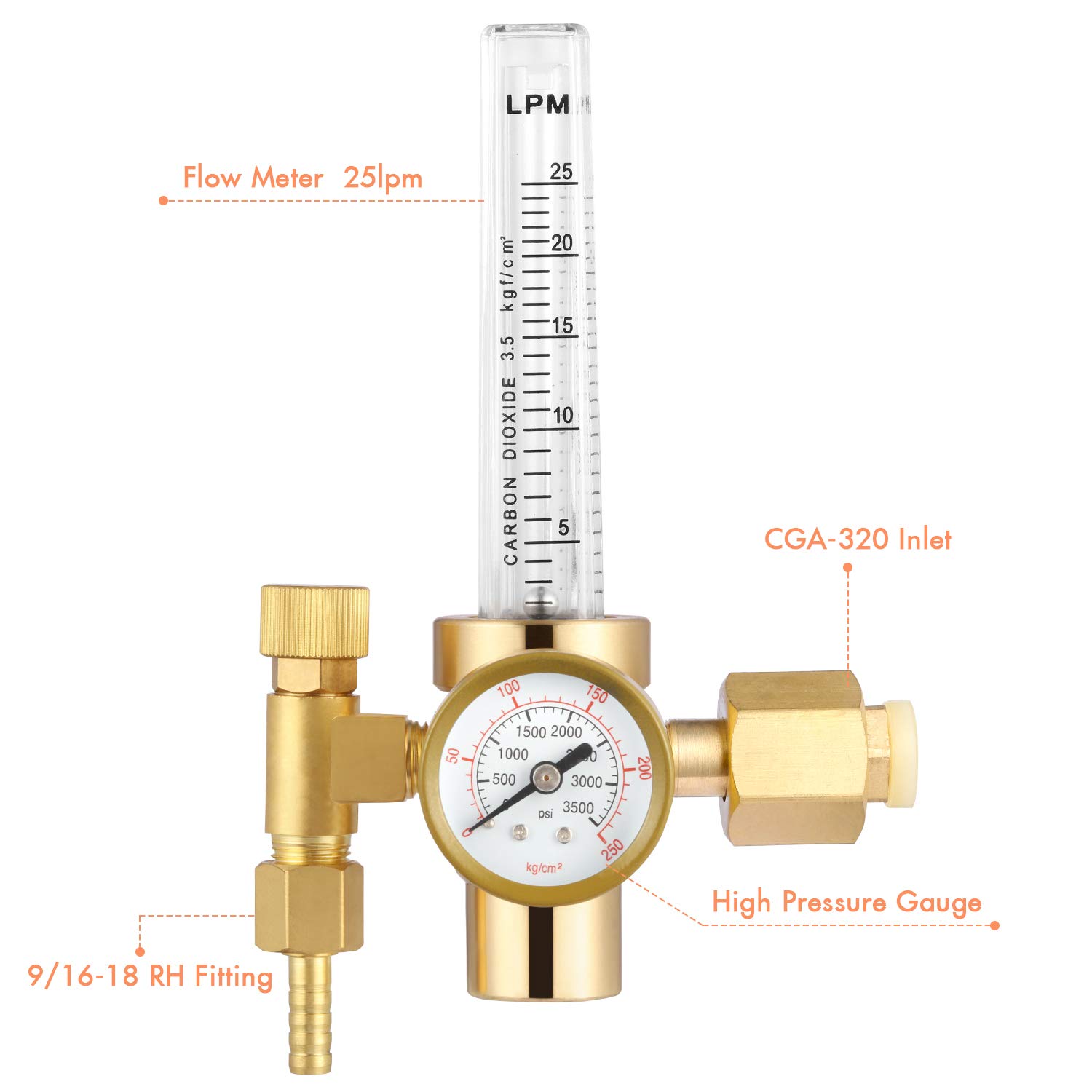Mua Reboot CO2 Gas Regulator Full Copper Flowmeter Mig Welding Gas ...