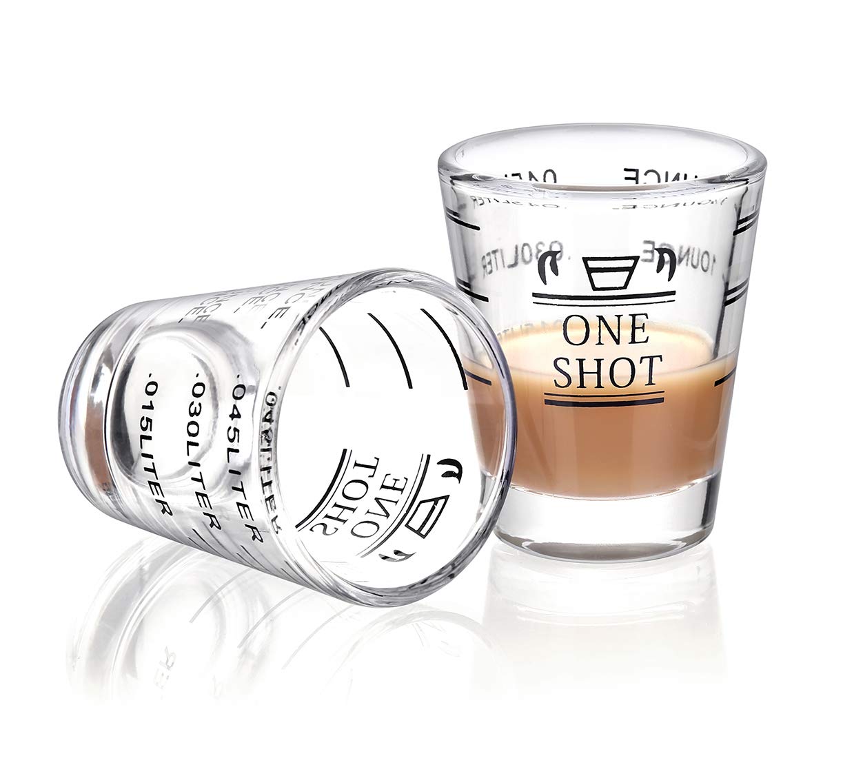 Mua Shot Glass, Espresso 45ml Measuring Cup, Graduated Ounce Cup ...