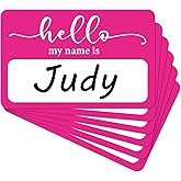 Amazon.com : JarThenaAMCS 315Pcs Hello My Name is Name Tag Boho Round ...
