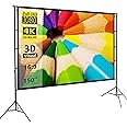 Amazon.com: Projector Screen and Stand,Towond 150 inch Indoor Outdoor ...