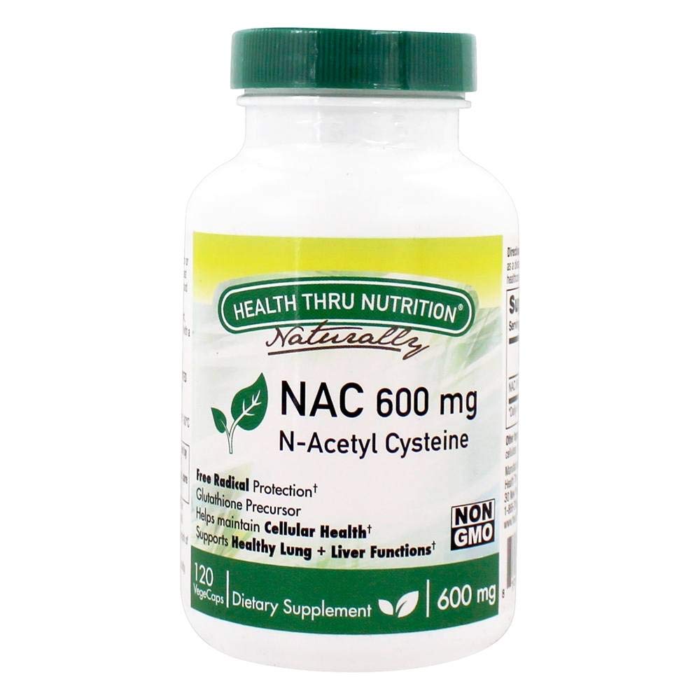 NAC N-Acetyl-Cysteine Capsules / NAC 600mg, 60 Vegetarian Caps ...