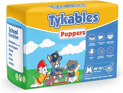 Amazon.com: Tykables | Puppers Print Diapers | Adult Baby Diaper Lovers ...