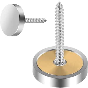 Amazon.com: LuckIn 8-Pack Decorative Screw Cover 1" Dia, Stainless ...