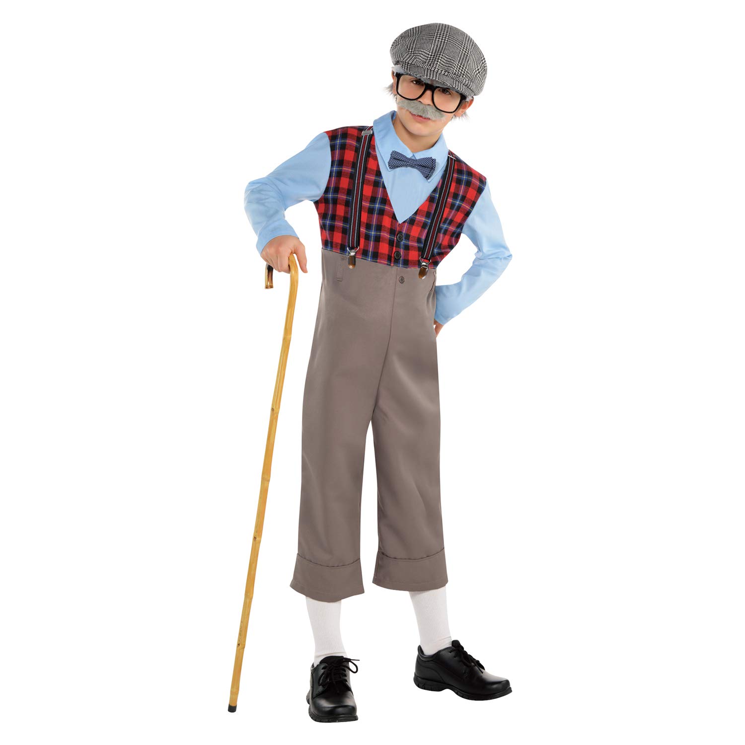 Buy Lingway Toys Kids Little Old Man Costume Pretend to be Grandpa ...