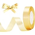 Amazon.com: joycraft Champagne Gold Ribbon for Gift Wrapping, 3/4 Inch ...