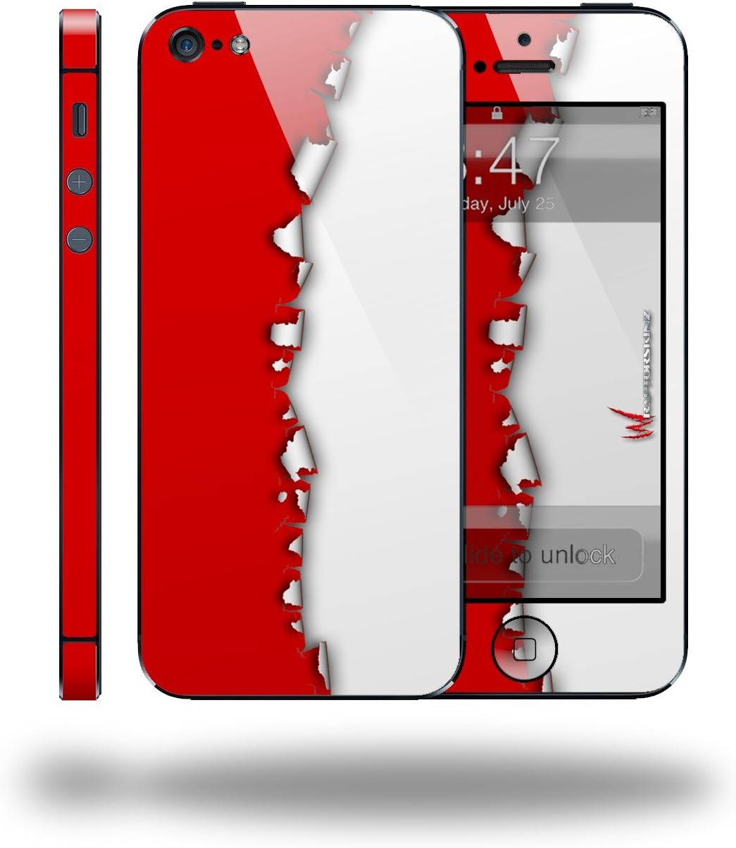 Amazon.com: Ripped Colors Red White - Decal Style Vinyl Skin (fits ...