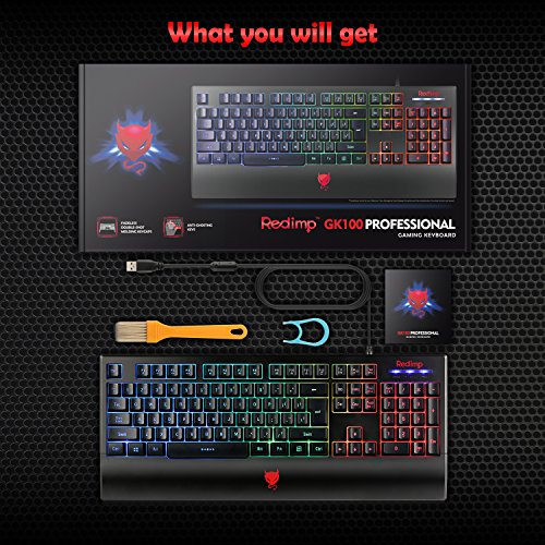 Redimp LED Backlit Gaming Keyboard for Mac, Waterpro