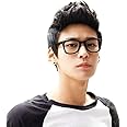 Amazon.com: QHQ-SHININGLIFI Cool Men Boys Short Black Quiff Wig and A ...