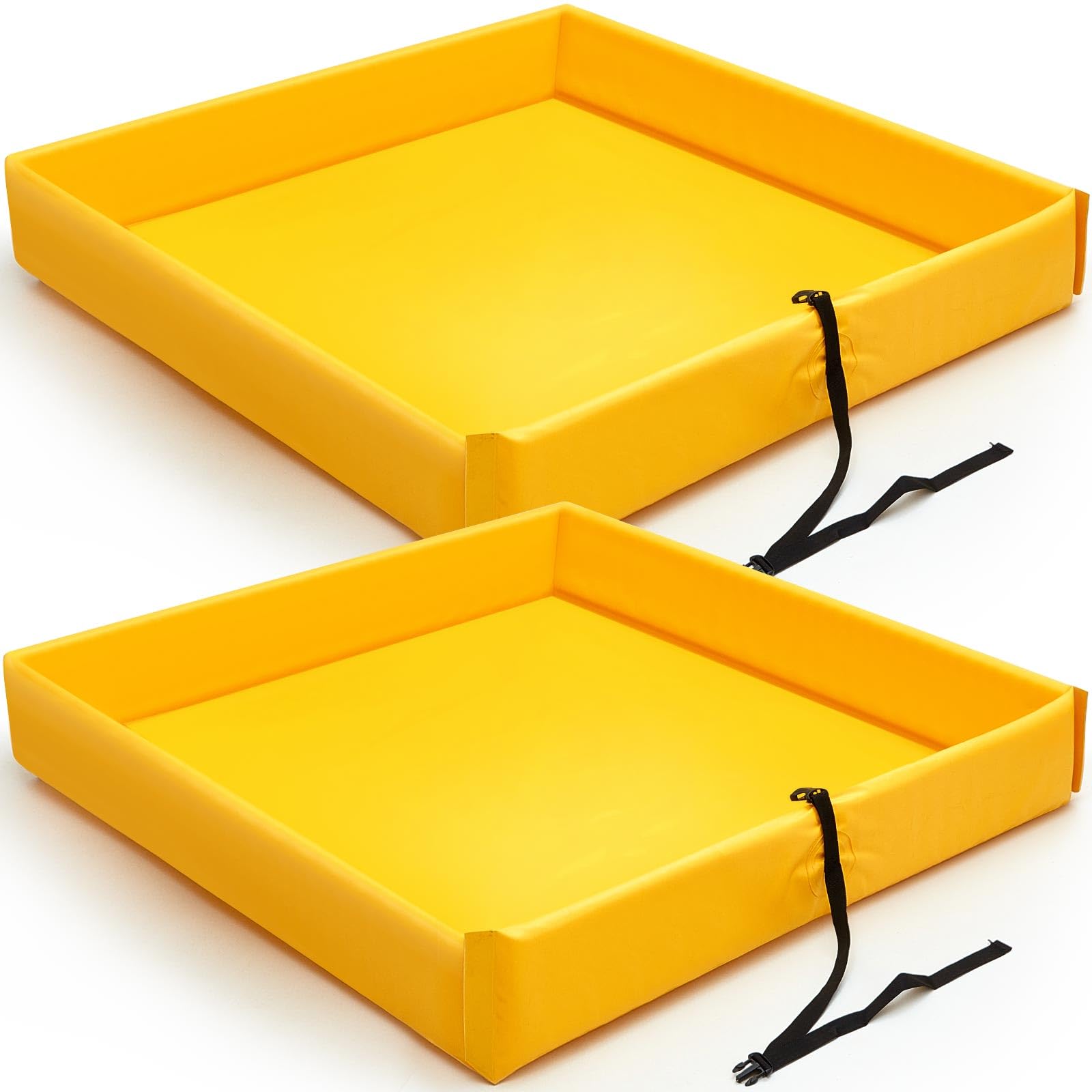 Frienda 2 Pack Folding Duck Pond 4 ft x 4 ft x 6 Inch Portable Spill ...