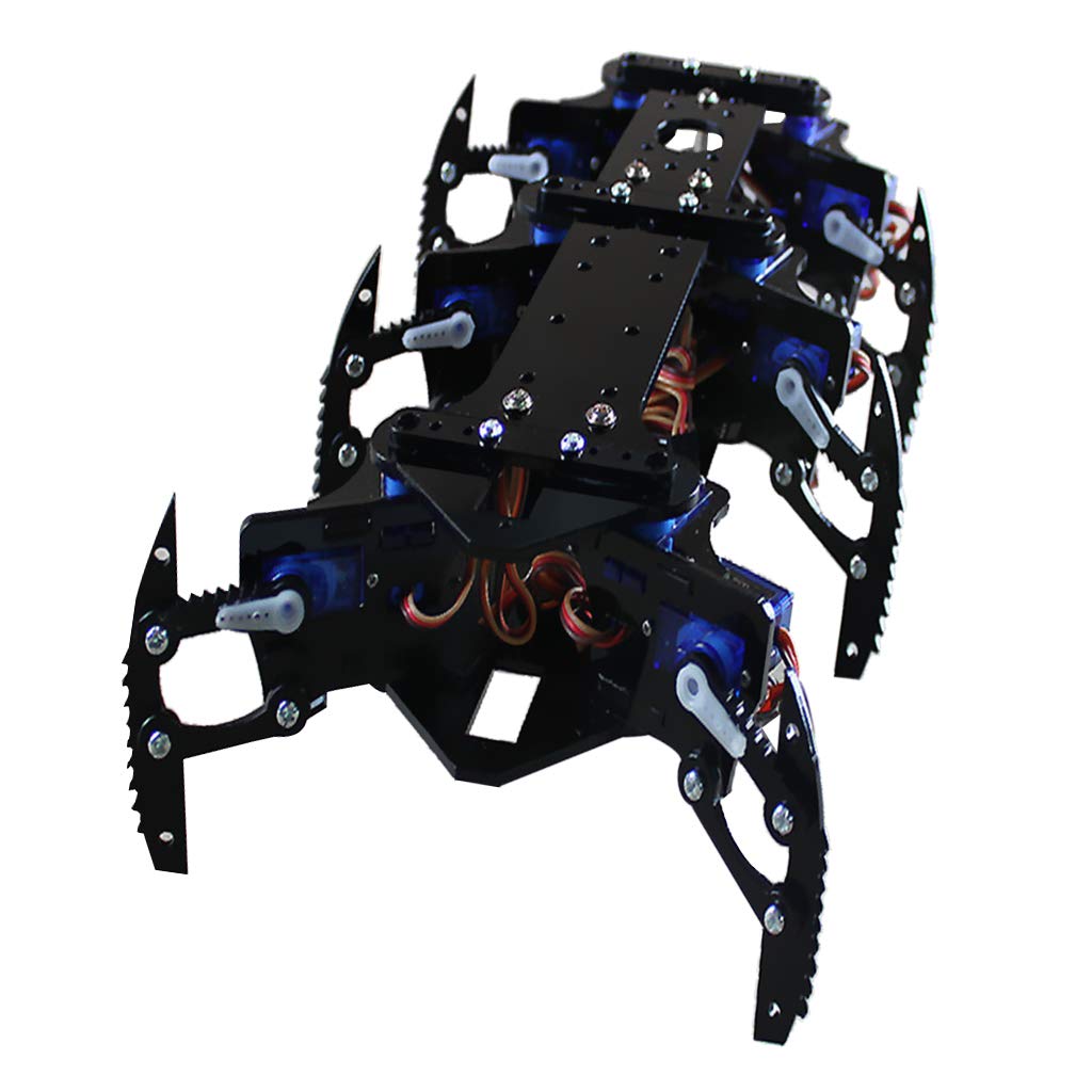 Buy FLAMEER 6 Foot Bionic Spider Robot Kit Six 6DOF Legs Alum Alloy ...