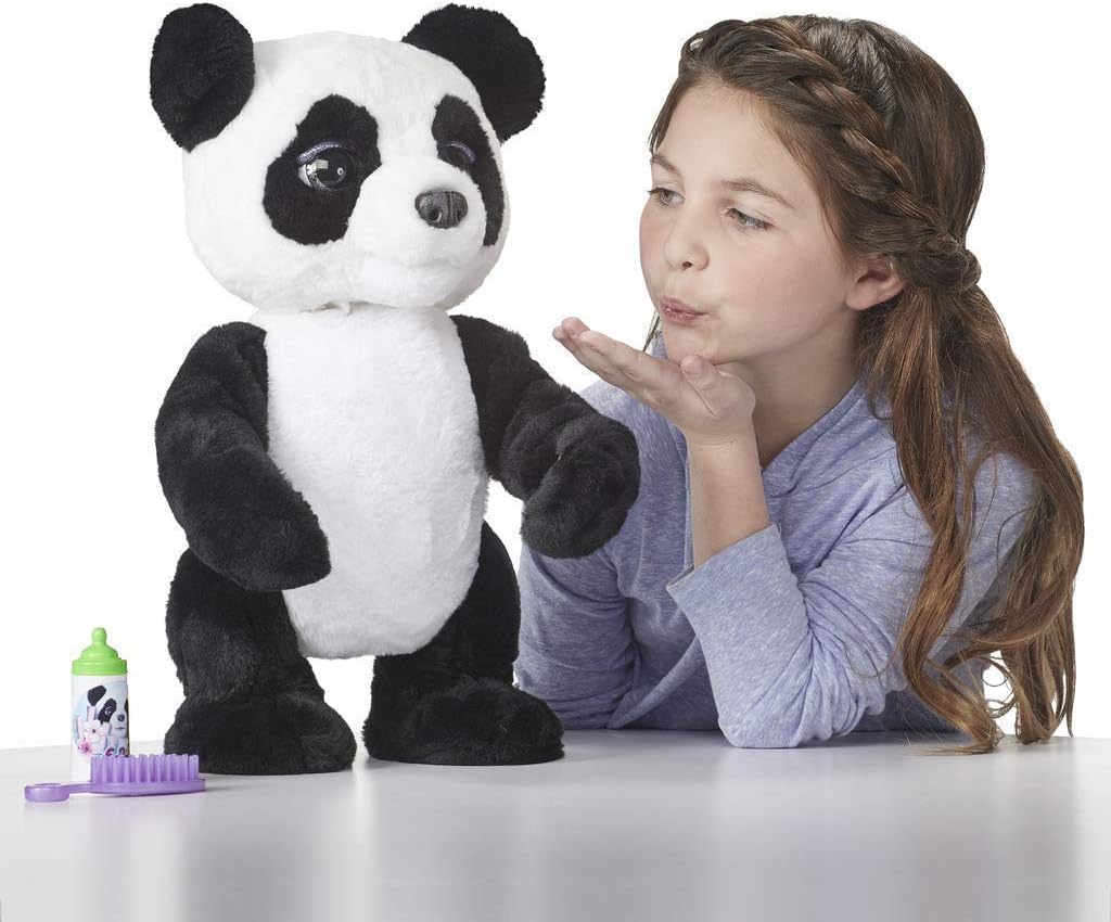 furReal Plum, the Curious Panda Cub Interactive Plush Toy, Ages 4 and ...
