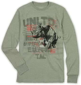 Ecko Unltd. Teen-boysmen's Running Rhino Thermal, Heather Gray, Medium | Amazon.com