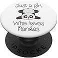 Amazon.com: Just A Girl Who Loves Pandas Cool Funny Cute Panda Animal ...