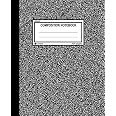 Unruled Composition Notebook: Flex Cover, 100 unruled pages [50 sheets ...
