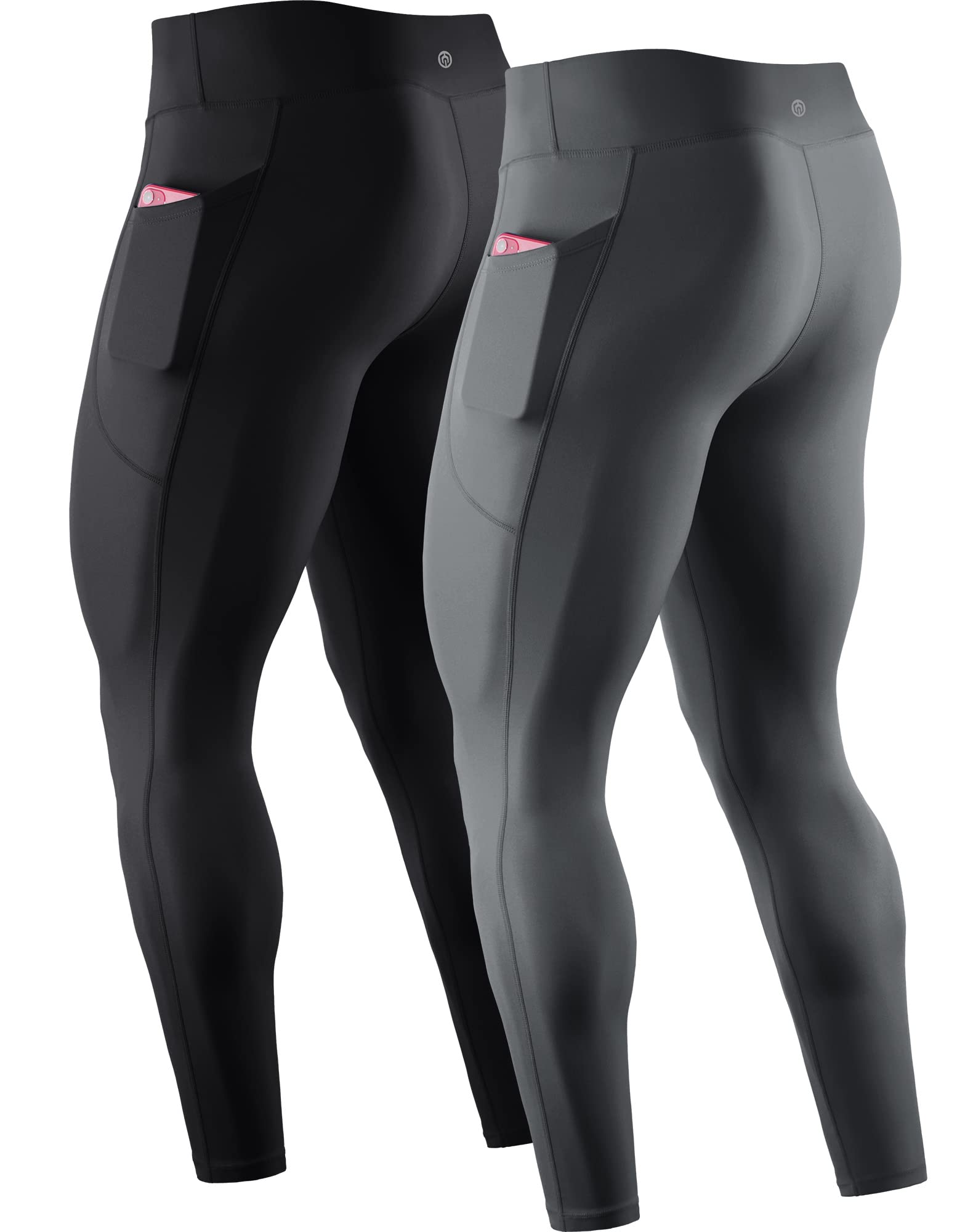 NELEUS Men's Compression Pants Workout Running Tights with Pocket,6109 ...