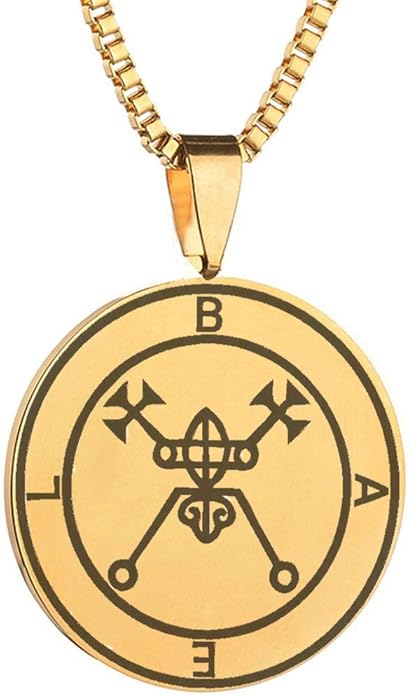 Gold Plated Detailed Engraved The Sigil of Baal Lesser Key of Solomon ...