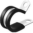 Amazon.com: 100PCS 3/8 Inch Cable Clamps, 304 Stainless Steel Rubber ...