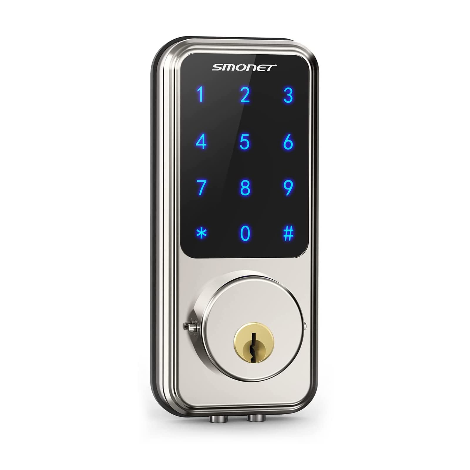 SMONET Smart Deadbolt Lock, Keyless Entry Door Lock with Bluetooth Door ...
