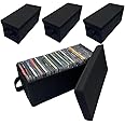 Amazon.com: Evelots CD Storage Boxes (4 Pack) Durable CD Case Organizer ...