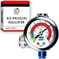 LE Lematec AR-01 Air Compressor Regulator ¼ NPT. Air Pressure Regulator with Gauge 0-150 PSI ...