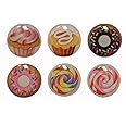 Amazon.com: 3D Semi-circular Cupcakes Cup Cake Muffins Sprinkled Donuts ...