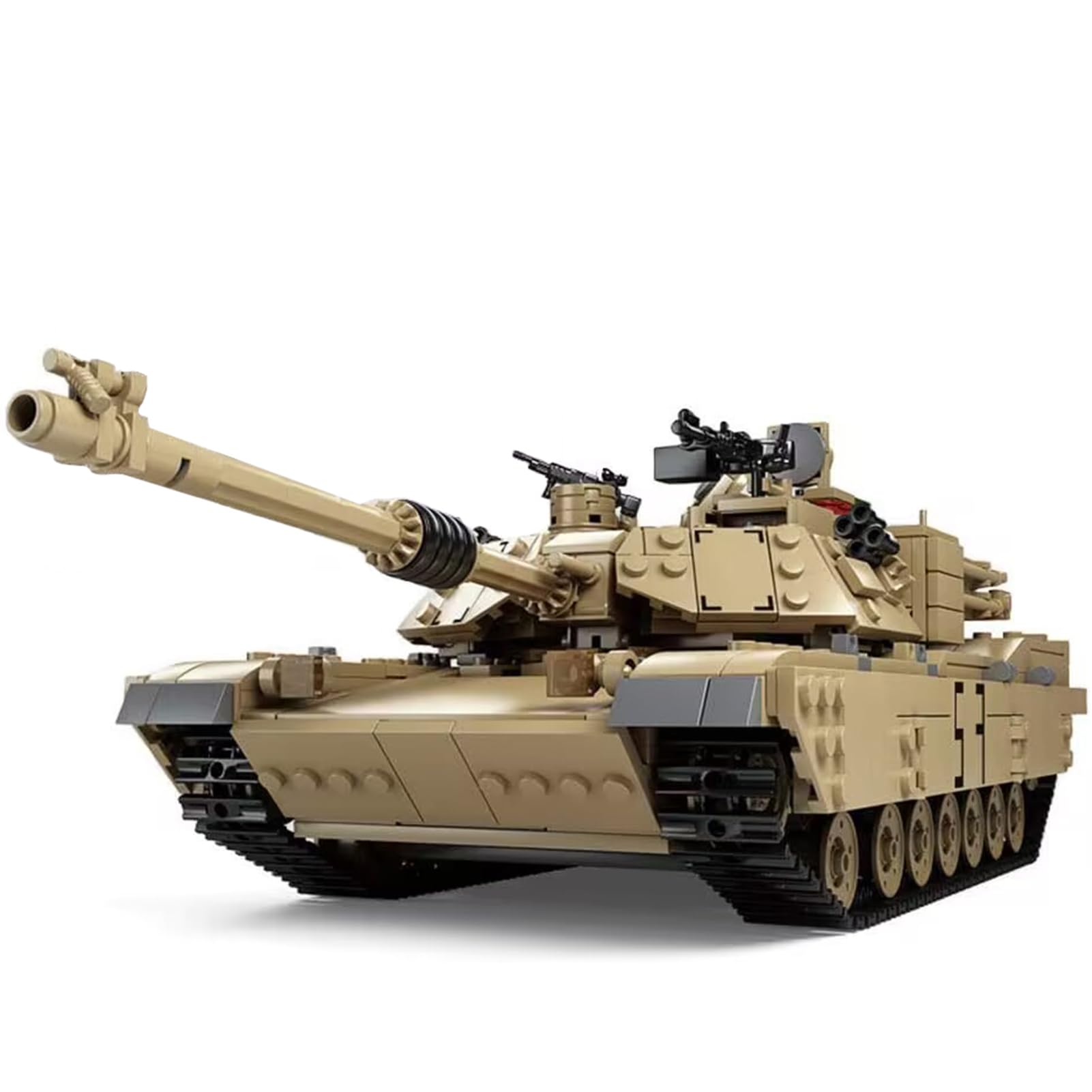 Feleph Military M1A2 Tank Model Kit With 5 Soldier Figures, 1:28 WW2 ...