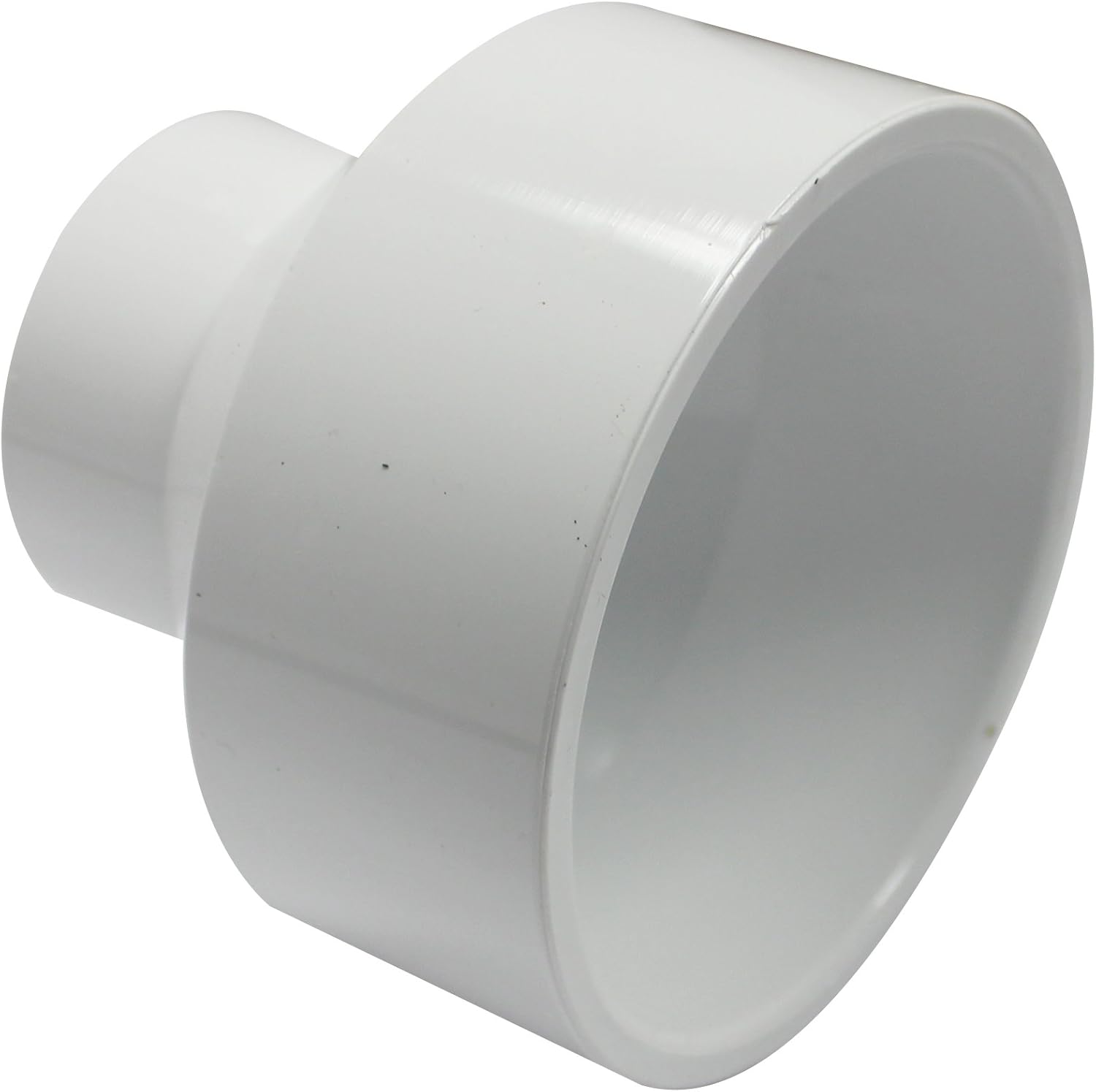 Canplas 193023 PVC DWV Reducing Coupling, 3-1 1/2-Inch, White, Pipe ...