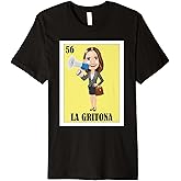 Amazon.com: Funny Mexican Design for Latinas - La Gritona T-Shirt ...